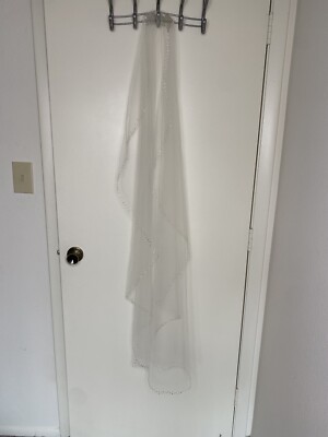 Swarovski Crystal Wedding Veil Erin Cole Design White 52 Inches Long | eBay