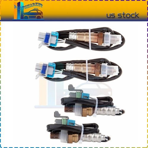 4pcs 2 Upstream+ 2 Downstream Oxygen Sensor for 2002 GMC Sierra 2500 6 ...