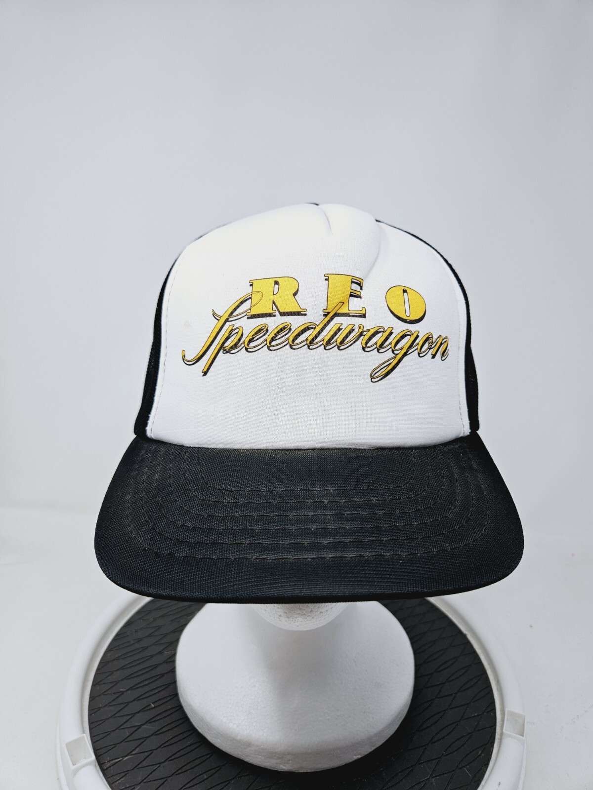 Vintage REO Speedwagon 80s Mesh Trucker Hat Used FAST… - Gem