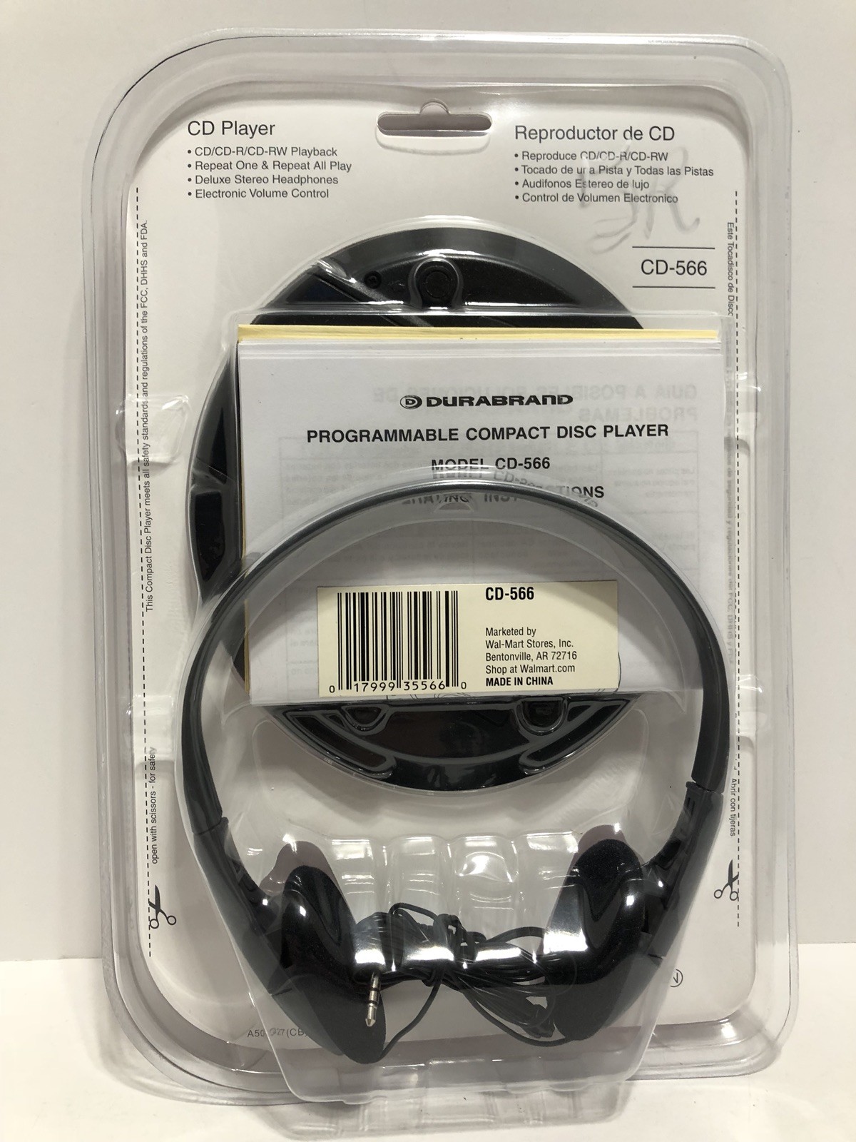 Durabrand CD Player Cd-566 Head PHONES Silver. A28 for sale online | eBay