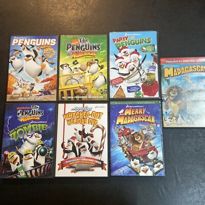 Lot of (7) DVDs The Penguins of Madagascar TV Show + Movies Merry ...