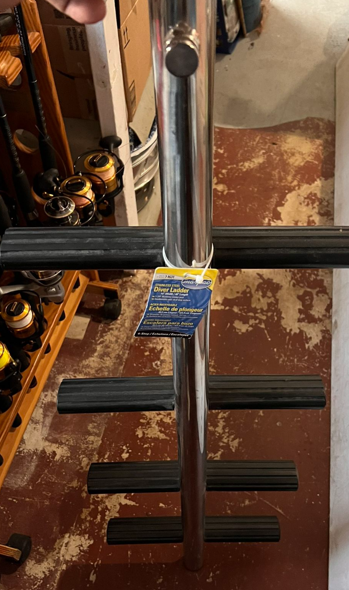 Marpac EES3 Stainless Steel Ladder 3 Step Bracket Sport Diver Boat ...