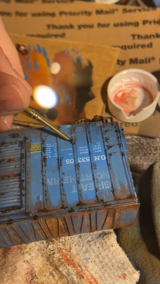 Ho Scale Great Northern High Side Boxcar Custom Weathered V2 | eBay