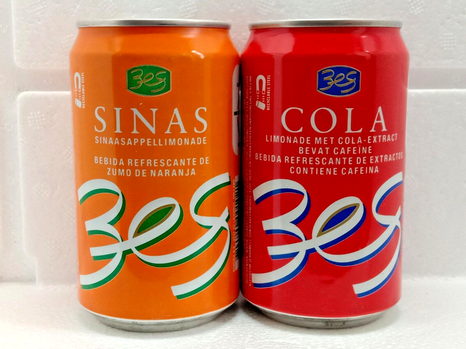 Empty Soda Cans 3ES COLA & SINAS 330 ml. Netherlands 1993 Top Open! - 2 ...