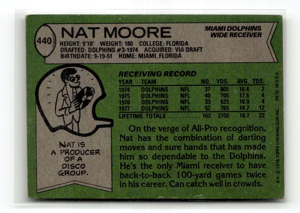 1978 Topps #440 Nat Moore | eBay