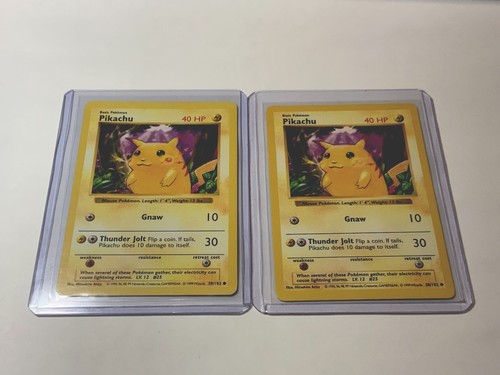 Red Cheeks Pikachu Shadowless 1st Edition 1999 Pokemon Base Set 58/102 ...