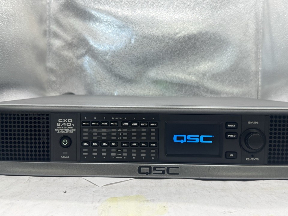 QSC CXD8.4Qn Multi-Channel Network Amplifier 8,000 Watts 8 Output ...