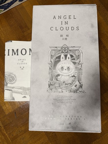 POP MART The Monsters ZIMOMO Angel In Clouds Vinyl Plush Doll + Tote ...