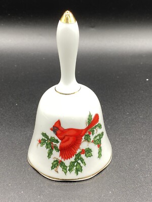 Lefton China Christmas Cardinal Bell #1069 bought at Bronners. | eBay