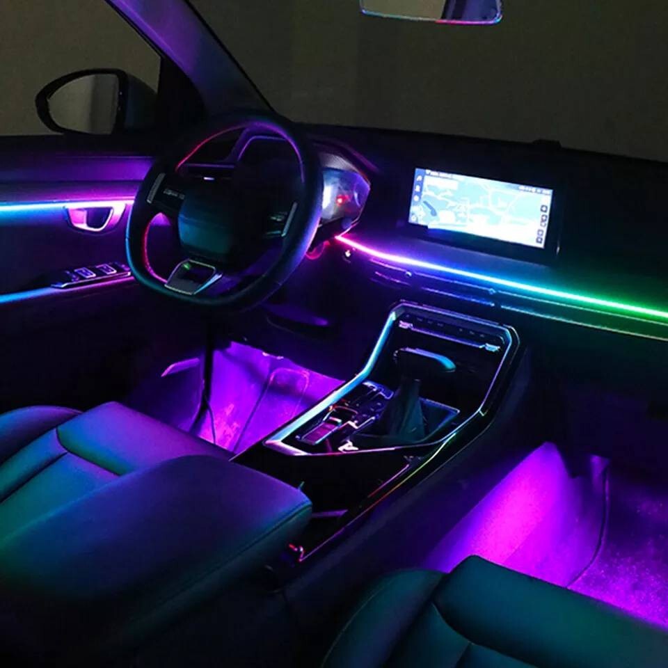 18 in 1 Full LED Bead Symphony Dream Car Interior Ambient Lighting ...