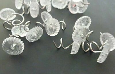 CONSO 500 pcs Clear Plastic Head Twist Pins Upholstery Pin for ...