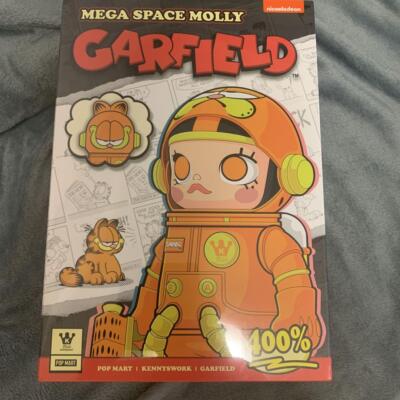 Unopened POPMART MEGA Collection SPACE MOLLY 400% Garfield Figure ...