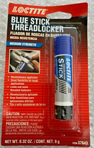 LOCTITE 37643 Blue Threadlocker Stick Medium St 0.32 OZ .9 g FREE ...