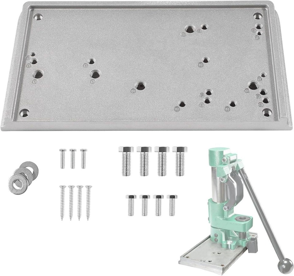 9282 Accessory Base Plate-3 Grey Reloading Bench for RCBS Rock Chucker ...