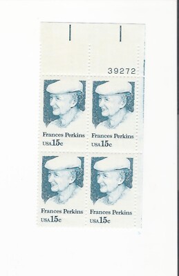 Scott 1821 US Frances Perkins Plate Block Free Ship M/NH O/G | eBay
