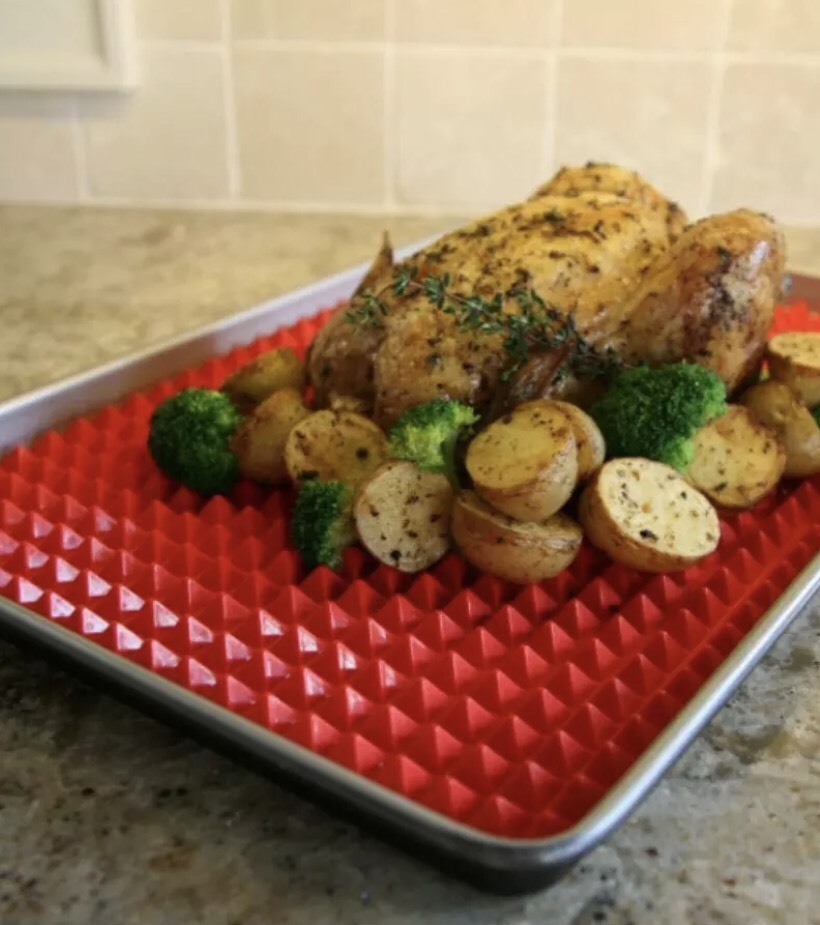 BAKING MAT NEW Pyramid Pan Silicone For Healthy Cooking AS SEEN ON TV ...