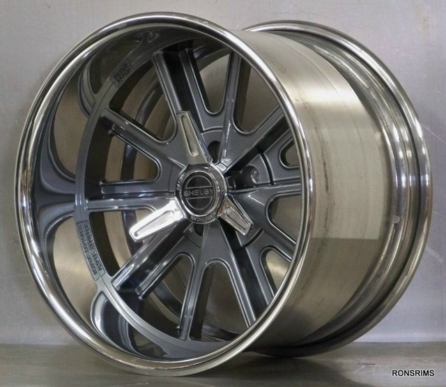 20x12" American Racing VN407 Custom Polished Shelby Cobra Wheels Ford ...