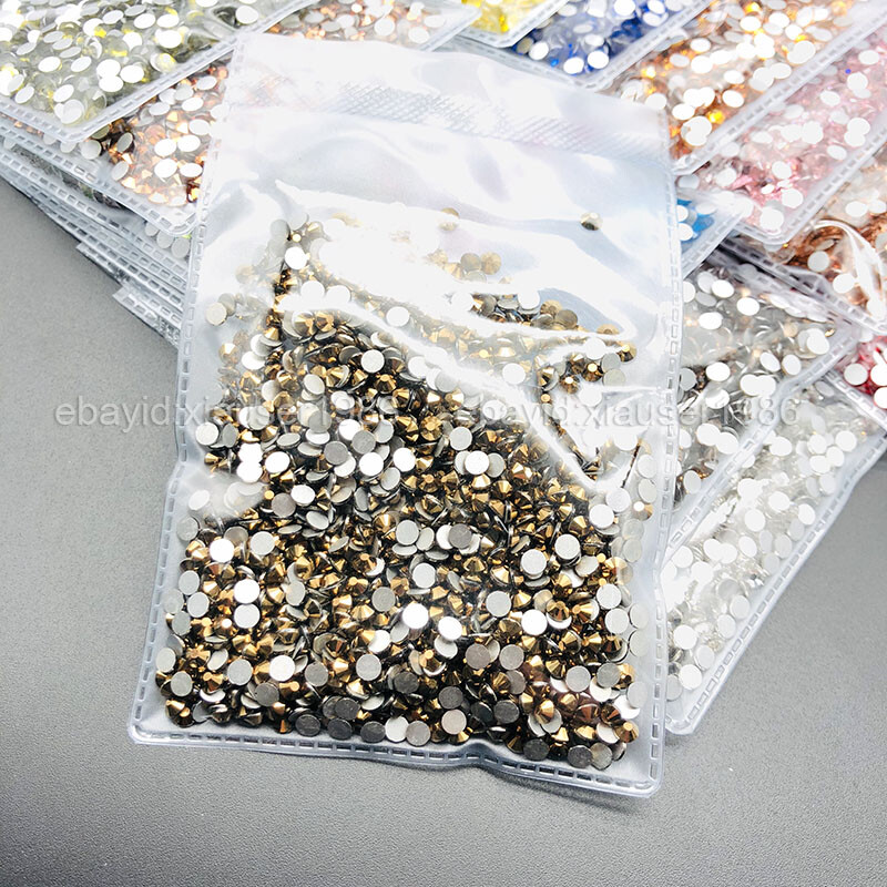 1440pcs SS16(4mm) Crystals Glass Rhinestones Flatback Gems for Nails ...