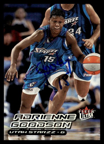 Adrienne Goodson 2000 Ultra WNBA #8 Utah Starzz IP Auto Basketball Card ...