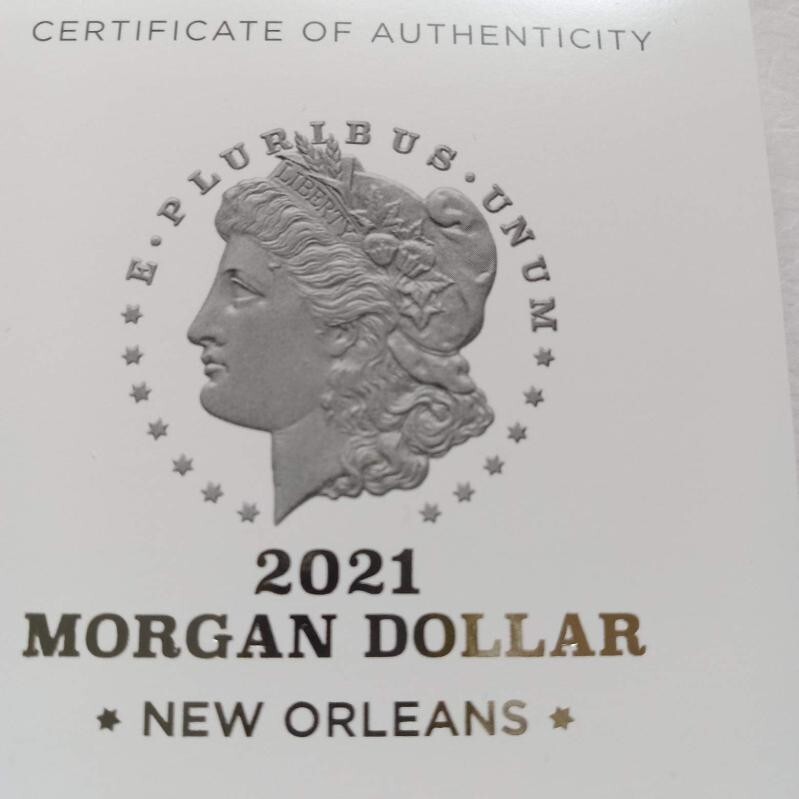 2021 NEW ORLEANS Morgan Silver Dollar with O Privy Mark in OGP 21XD | eBay
