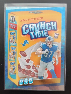 2022 Donruss Aidan Hutchinson Crunch Time Galactic SSP Blaster ...