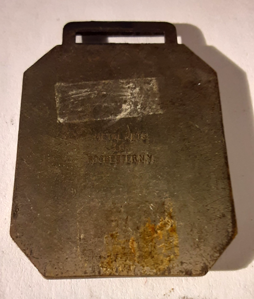 * RARE * Antique Advertising Metal Watch Fob - Rock Drill Oil Drum ...