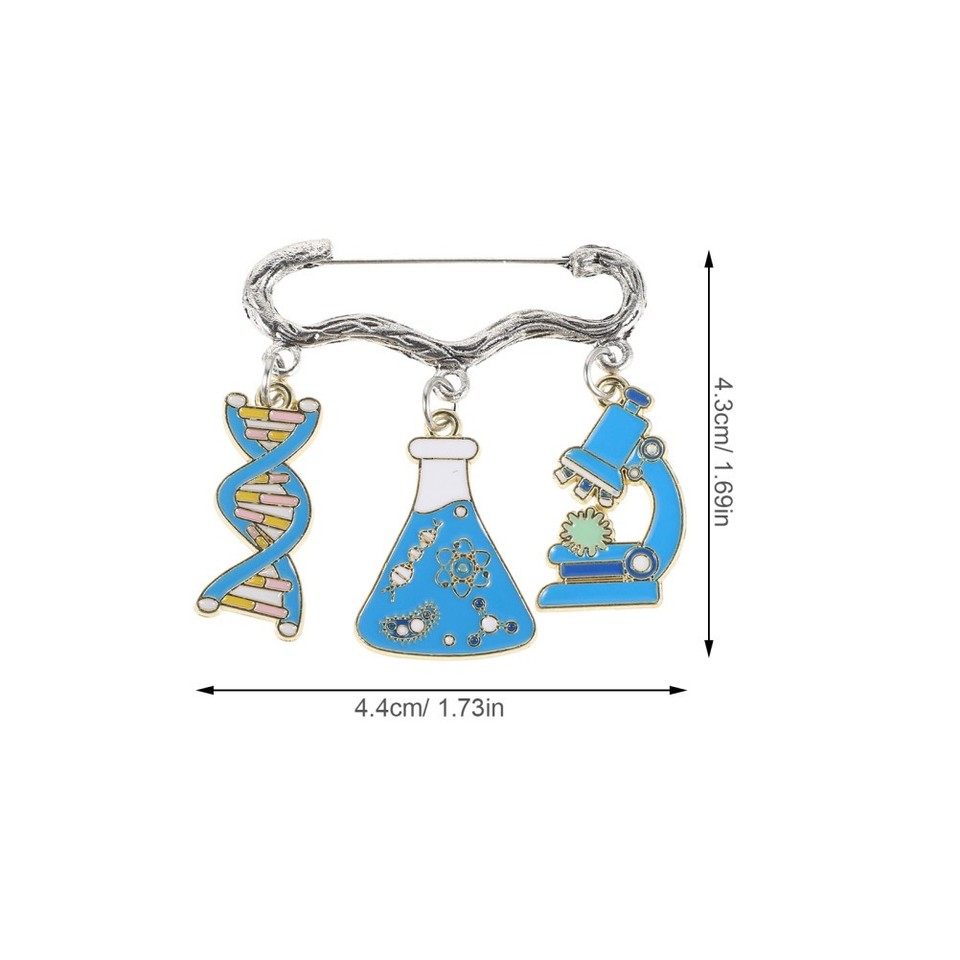 Science Experiment Brooch Cartoon Scientist Pins Chemistry Brooches ...