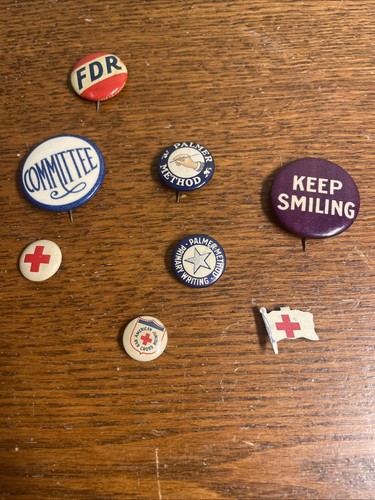 Lot Of 8 Vintage Pin back Buttons | eBay