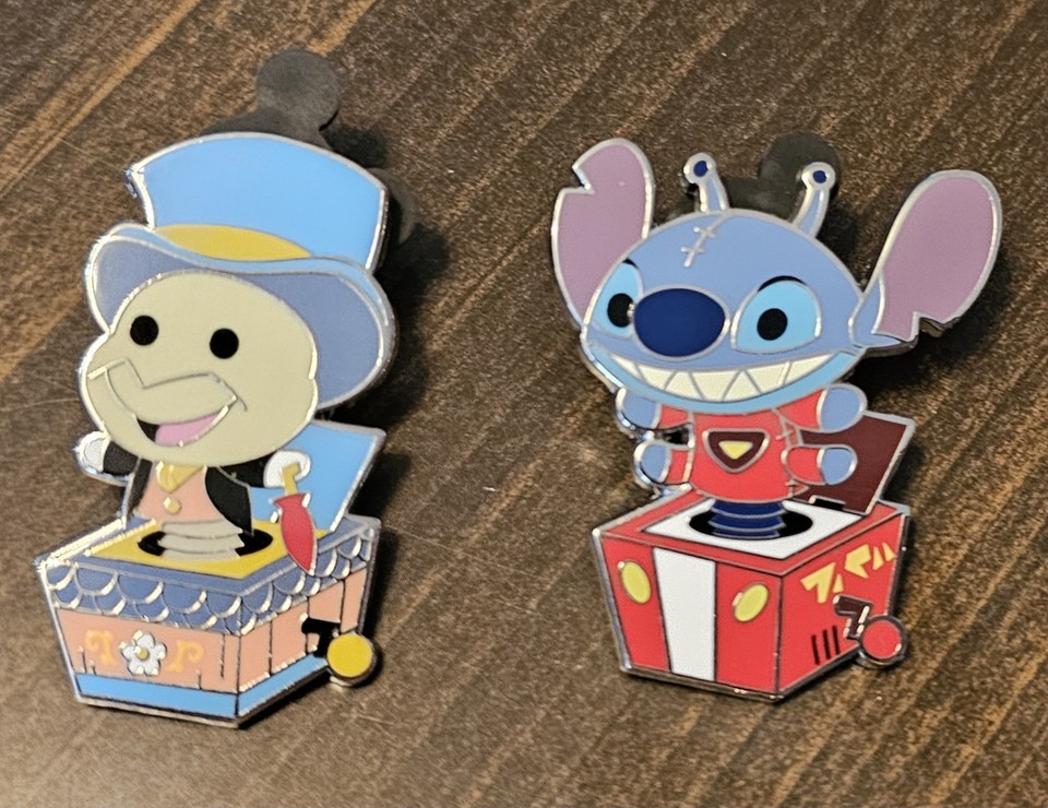 Disney Pins Toys In A Box Complete Set 8 Pins Mystery Pin Set FREE ...
