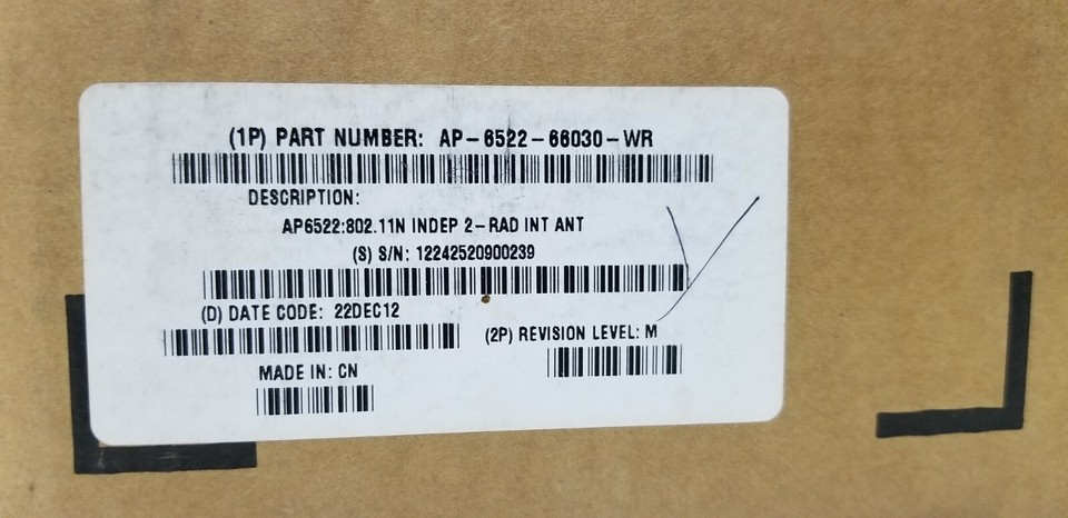 Motorola AP6522 802.11N Indep Wireless LAN Access Point AP-6522-66030 ...