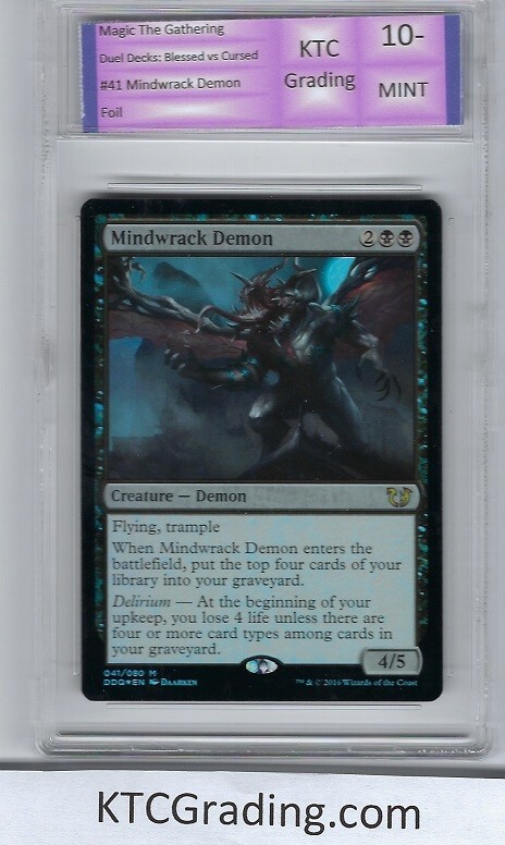 Magic Duel Deck Blessed vs Cursed Mindwrack Demon Graded 10- Mint ...