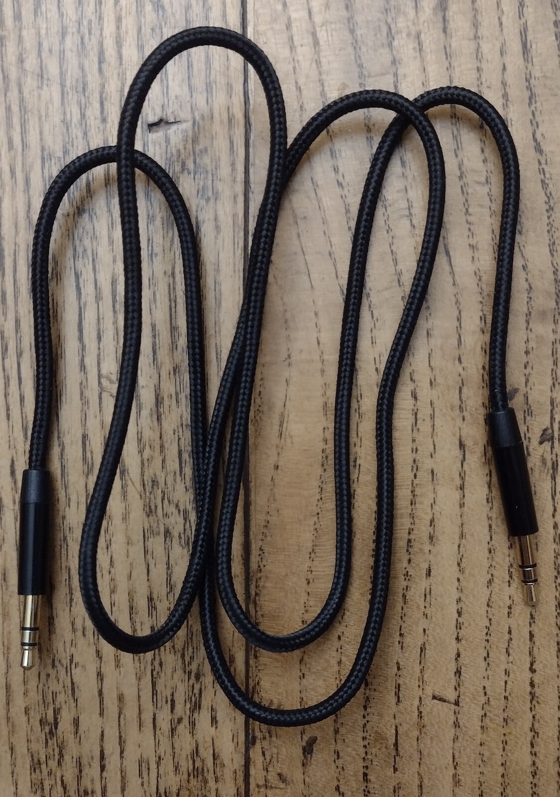 AUX Stereo TRS Cable • 3.5mm Male to Male Jacks • 3 ft Cable • Braided ...