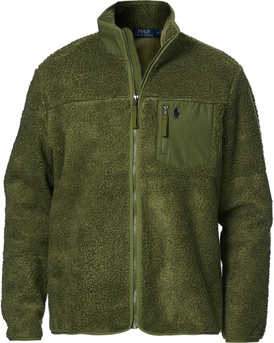 NWT Polo Ralph Lauren Hybrid Fleece Tech Zip Up Jacket Green Size : L ...