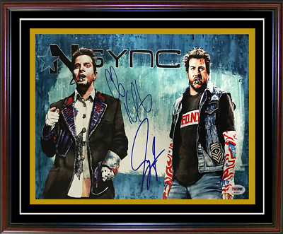 Joey Fatone & Chris Kirkpatrick Autographed Framed 11x14 Photo (PSA) | eBay