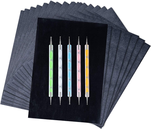 200 Sheets Carbon Paper Black Graphite Paper Transfer Tracing Paper and ...