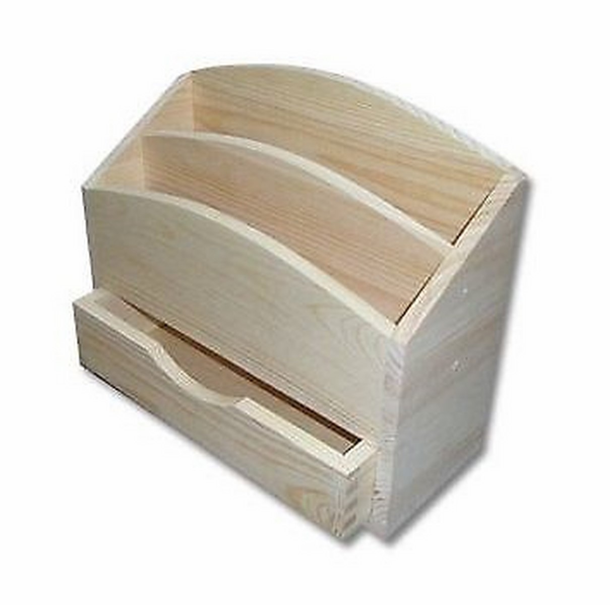 (PD2) PLAIN WOODEN LETTER/ PAPERWORK RACK DRAWER DECOUPAGE ART ...