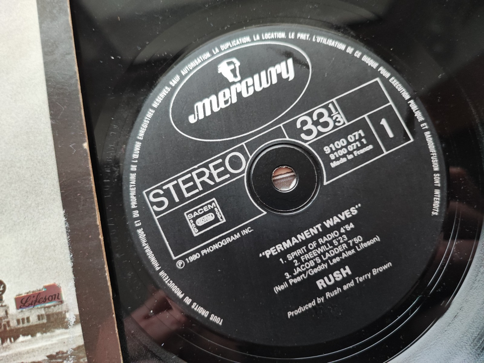 RUSH - Permanent Waves - 1st Press French 1980 / EX | eBay UK