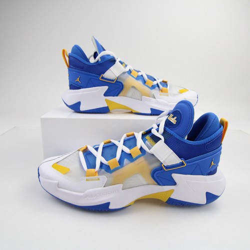 UCLA Bruins Air Jordan Basketball Shoe Men's White/Blue New | eBay