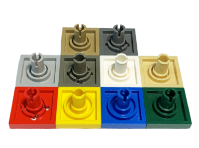 LEGO 2476 - Technic Plate, Modified 2 x 2 with Pin - Select Colour ...