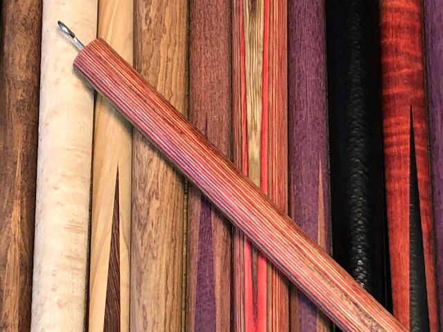 TNT Over Sized Full Splice Pool Cue Blank. Honduran RW into Spectraply ...