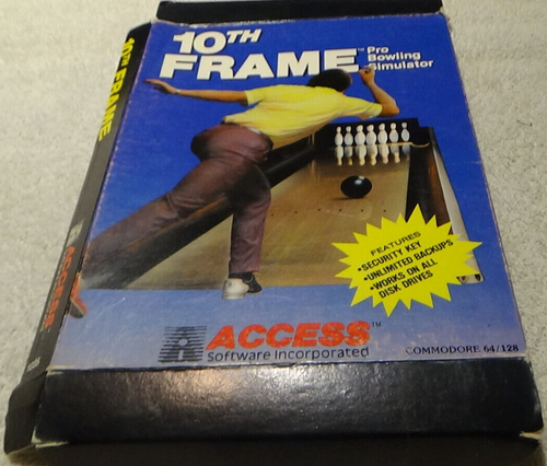 10th Frame Pro Bowling Simulator Access Software Incorporated Commodore ...