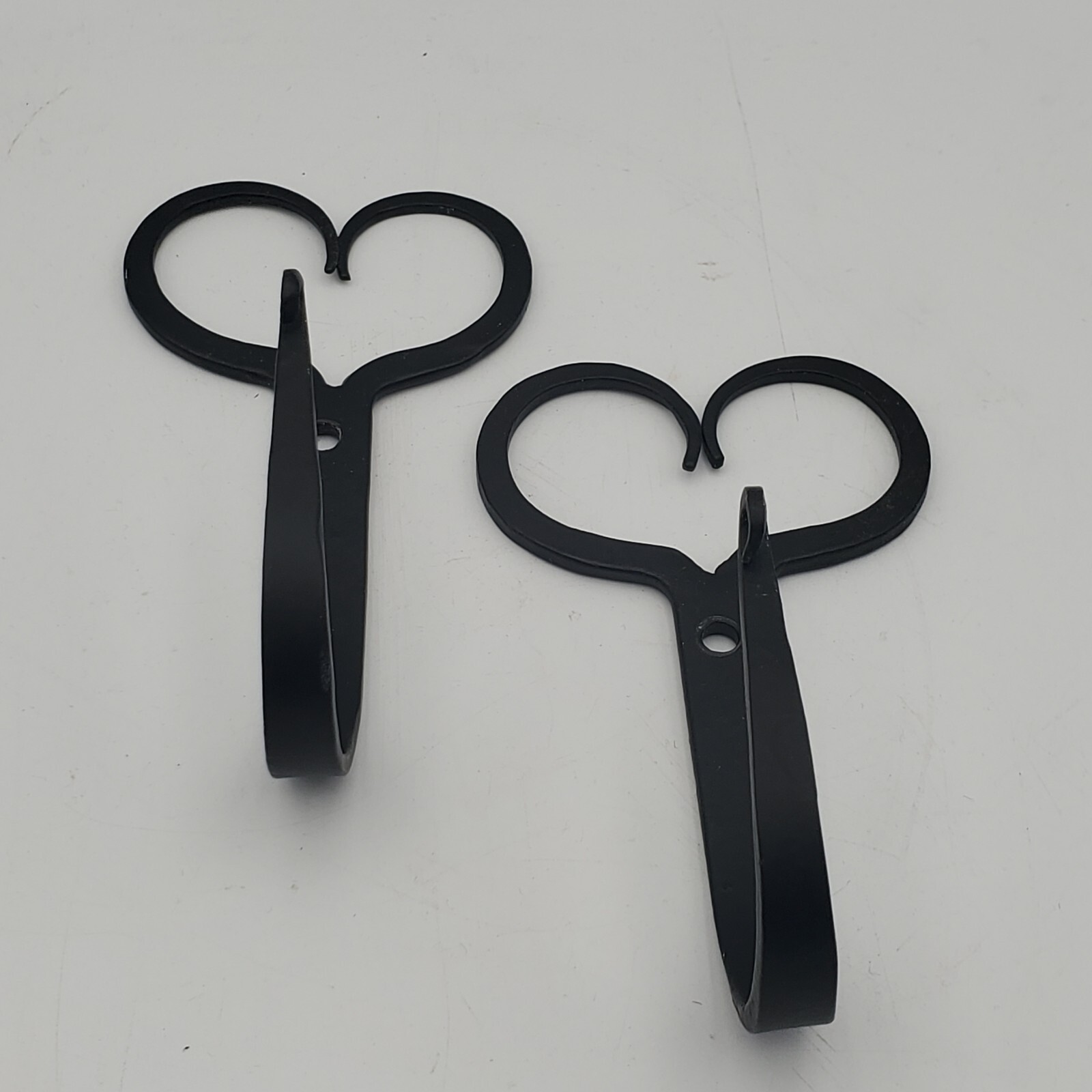 Set Of 2 Metal Heart Shaped Hooks | eBay