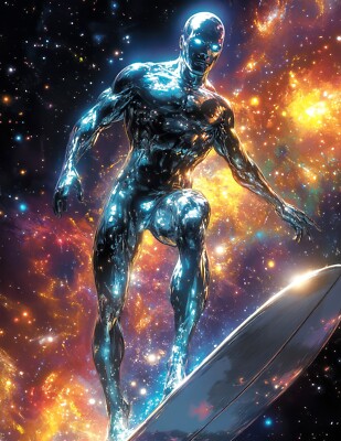 "Silver Surfer 8" 8.5x11 Fine Art Print Limited to Only 20 Hand ...
