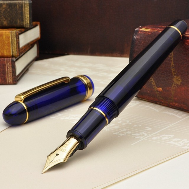 Platinum #3776 CENTURY Fountain Pen Chartres Blue UEF PNB-15000#51-9 ...