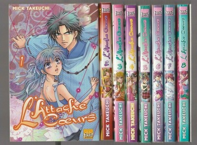 L'ATTACHE COEURS tomes 1 à 8 Mick Takeuchi Série COMPLETE MANGA shojo ...