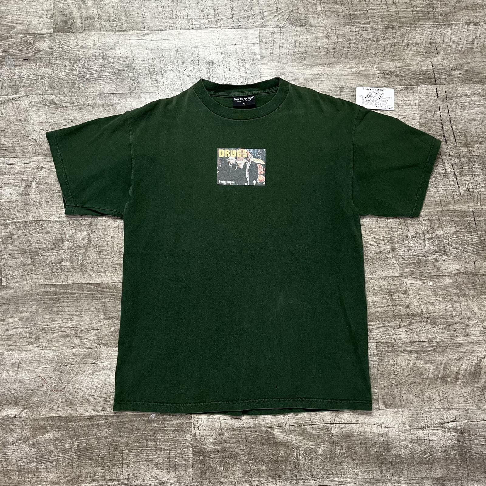 VINTAGE 90s Serial Killer Drugs Willy Wonka Shirt XL - Gem