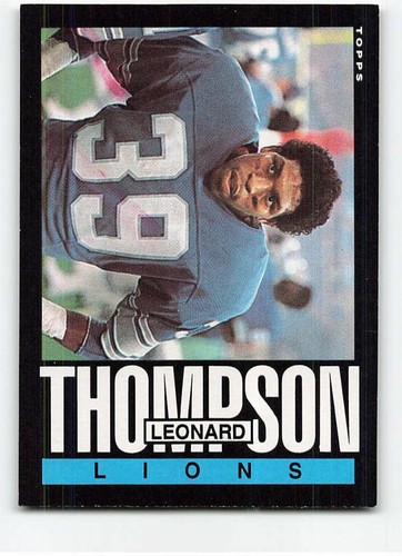 1985 Topps #64 Leonard Thompson EX Excellent Lions ID:112319 | eBay