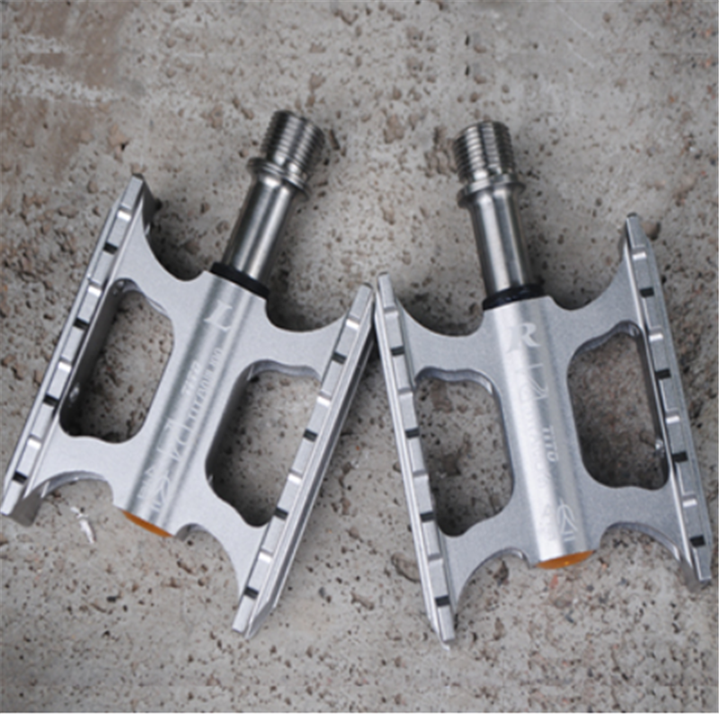 TITO Mini Silver Titanium Bike Pedals 9/16inch DU Bearing MTB Road ...