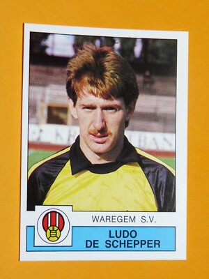 #308 LUDO DE SCHEPPER WAREGEM S.V. PANINI FOOTBALL 88 1987-1988 ...