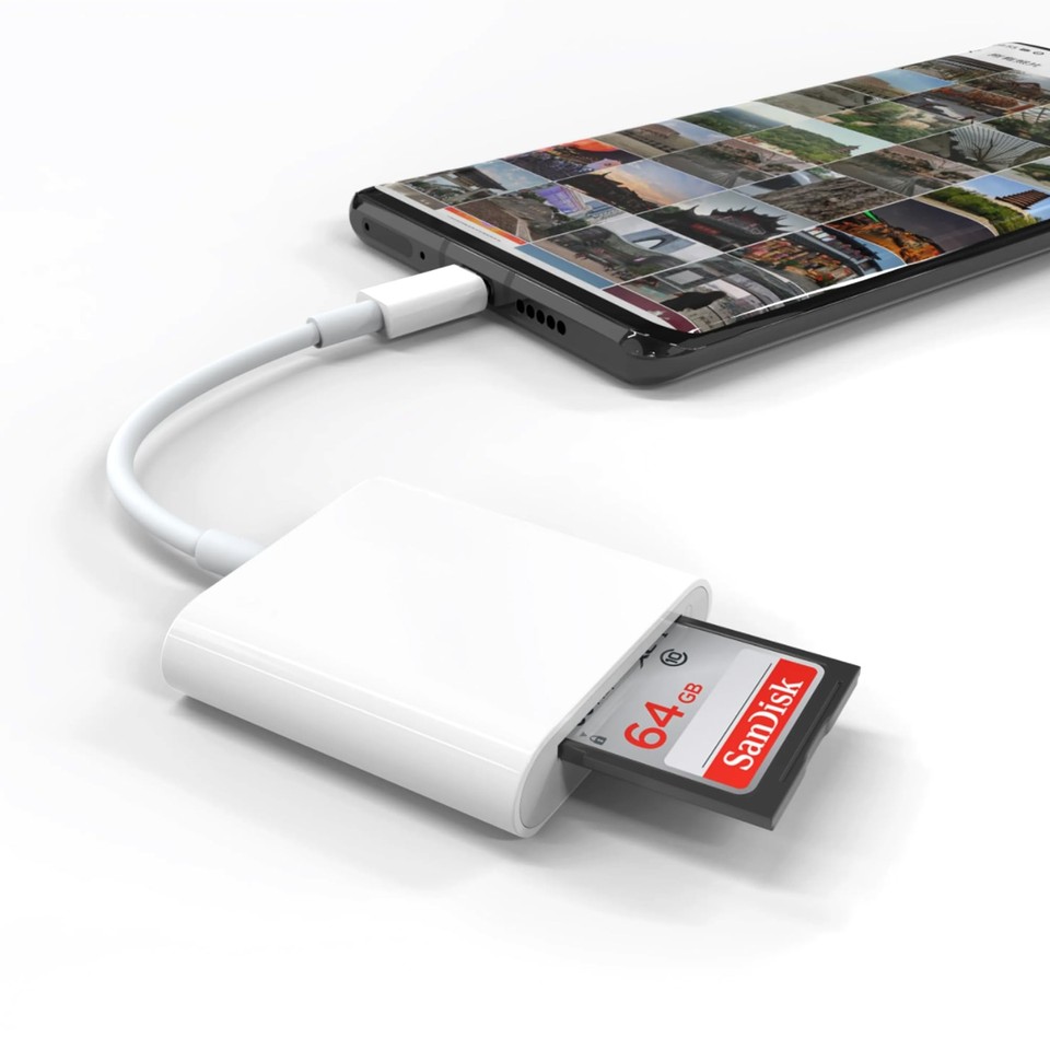 USB C to SD/Micro SD Card Reader, Type C SD Card Adapter,USB C to Micro ...